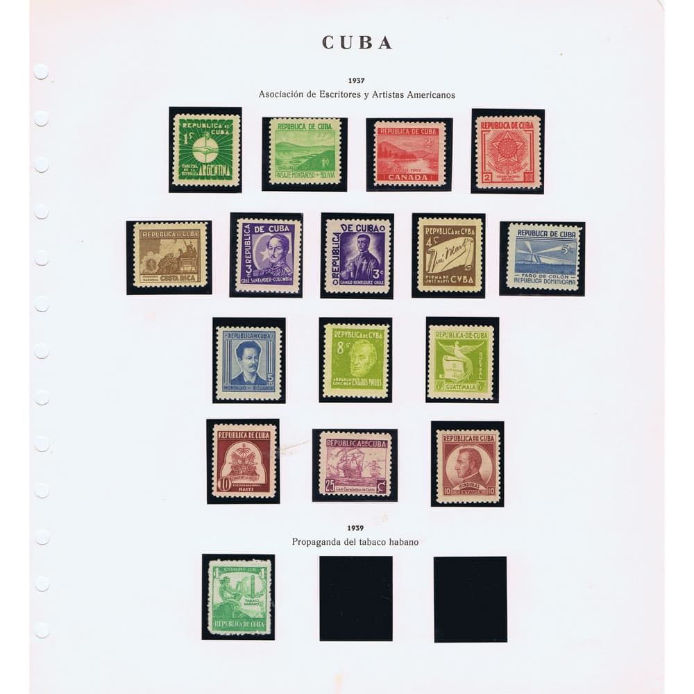Colección de Sellos de Cuba año 1883 a 1983.