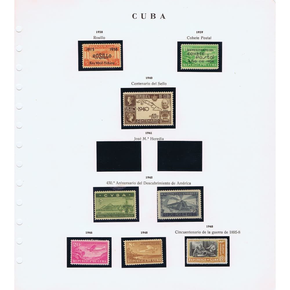 Colección de Sellos de Cuba año 1883 a 1983.