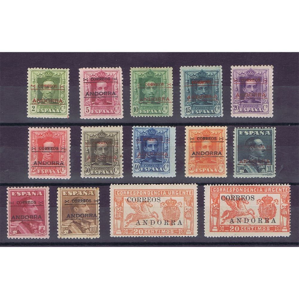 Sellos de Andorra 1/14 Primera serie Andorra